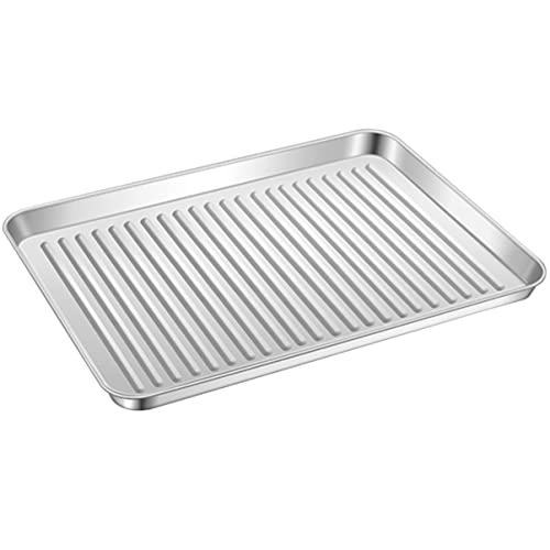 UPKOCH Noodle L Bacon Seafood Food Professional Rectangular Appetizer Nonstick Platter Steel Roasting for Silver Toaster Brownies Cold Serving Pans Pan Cookware Cake Barbecue Oven Plate