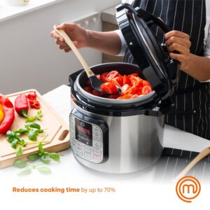 MasterChef Electric Pressure Cooker 10-in-1 Multicooker + MasterChef Kitchen Utensils Set, 6 Pieces