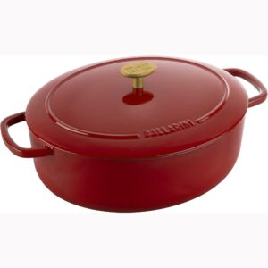 ballarini bellamonte cast iron 5-qt oval dutch oven - pomodoro red