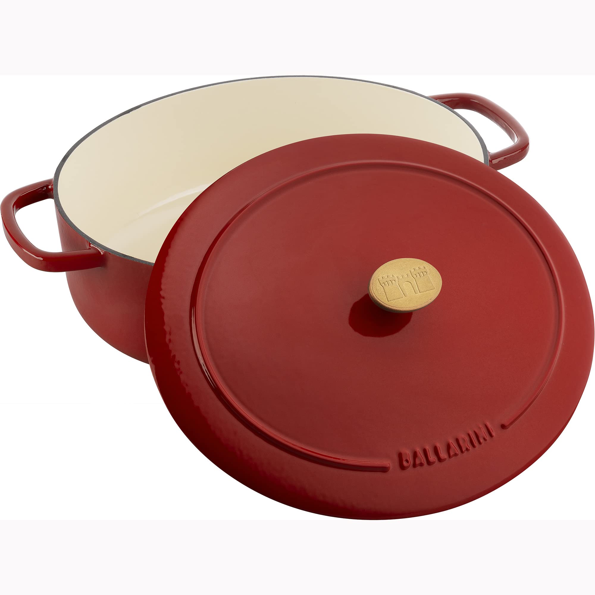 BALLARINI Bellamonte Cast Iron 5-qt Oval Dutch Oven - Pomodoro Red