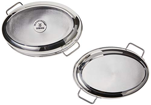 WMF Stainless Steel Deep Oval Roasting Pan, 16-1/4-Inch