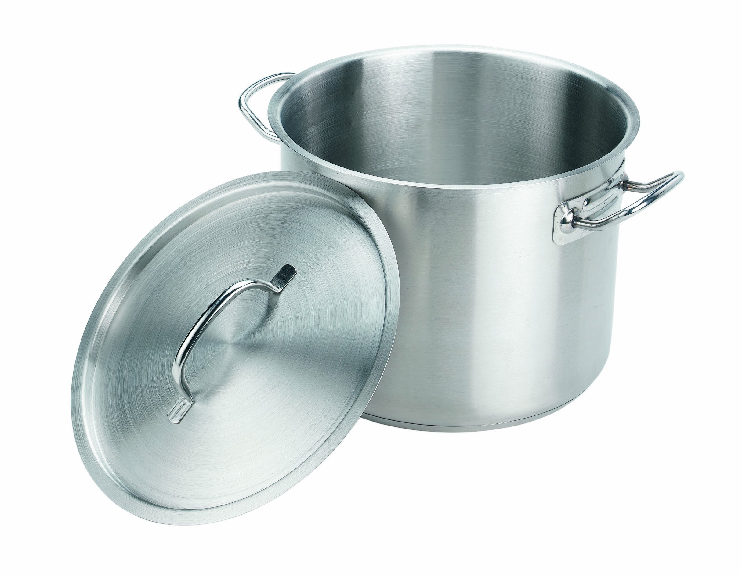 Crestware 16-Quart Stainless Steel Stock Pot with Pan Cover