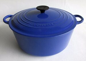 le creuset enameled cast-iron 13-1/4-quart round french oven, cobalt