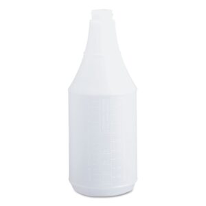 boardwalk bwk00024 24 oz. embossed spray bottle - clear (24/carton)