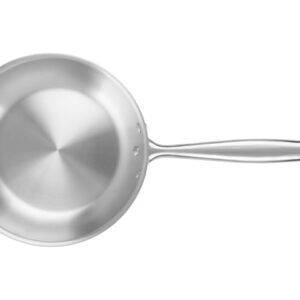 WINCO Tri-Ply Frying Pan, Silver