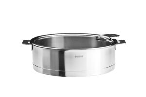 cristel strate saute pan, 4.5 quart, silver