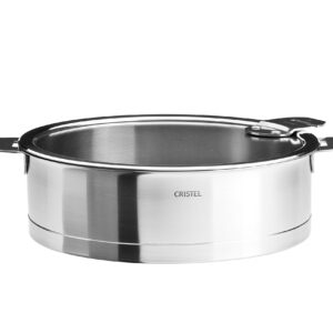 Cristel Strate Saute Pan, 4.5 quart, Silver