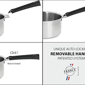 Cristel Strate Saute Pan, 4.5 quart, Silver