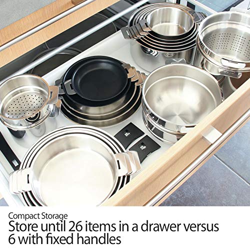 Cristel Strate Saute Pan, 4.5 quart, Silver