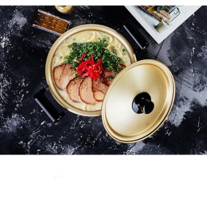 Aluminium Alloy Stock Pot Instant Noodles Pot Korean Soup (3.3 Qt)