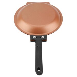 double side non-stick frying pan, frying pan with double-sided flip design- easy-to-clean for fried egg pancake pan