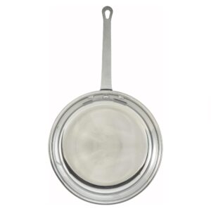 winware 7 inch aluminum fry pan in mirror finish