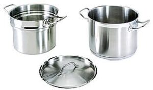 12 qt stainless steel clad double boiler