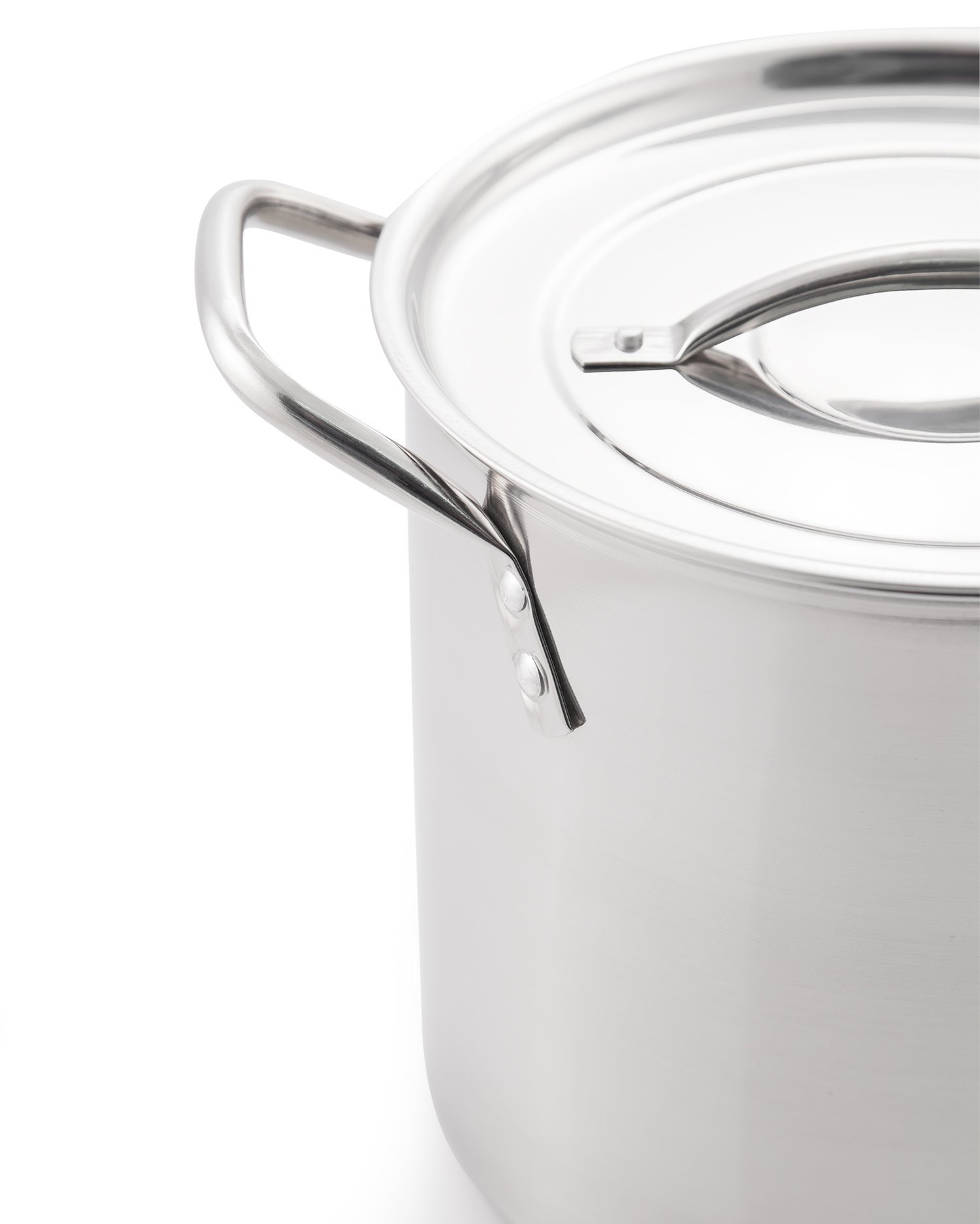 McSunley Stockpot Stainless Steel All Purpose Prep and Canning Bowl, 16 Quart, Silver