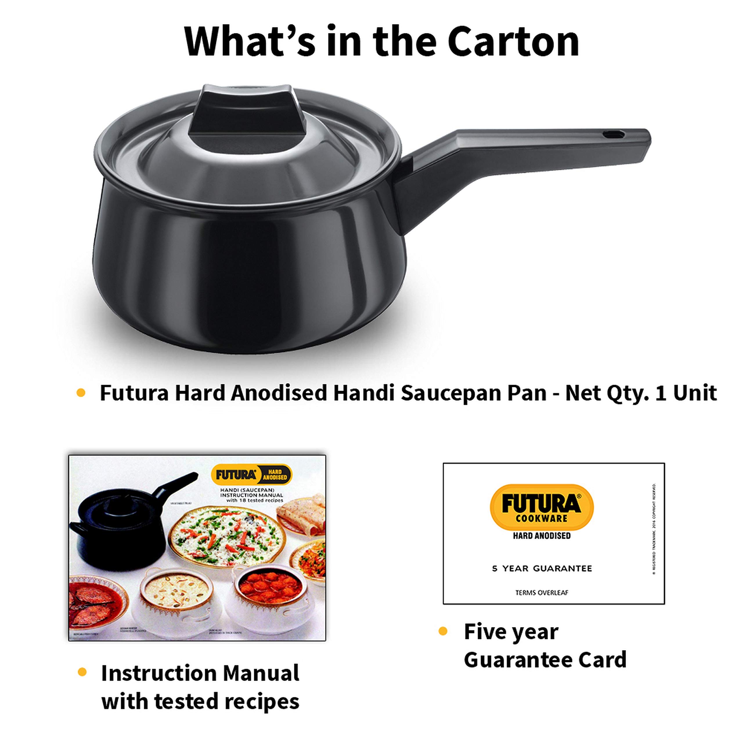 Futura L42 Saucepan, Small, Black