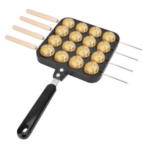 maxmartt takoyaki pan takoyaki plate, non-stick takoyaki grill pan plate cooking baking mold tray