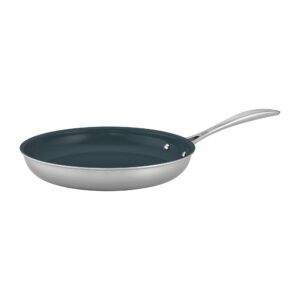 zwilling clad cfx 10-inch stainless steel ceramic nonstick fry pan