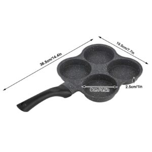 Nonstick Pancake Pans, Aluminum 4 Cups Pancake Omelet Eggs Pan Frying Pot Maker Kitchen Utensil for Egg Burger, Breakfast Pancake Pan, Omelet Breakfast