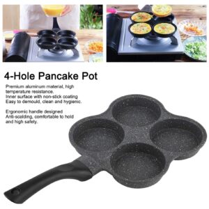 Nonstick Pancake Pans, Aluminum 4 Cups Pancake Omelet Eggs Pan Frying Pot Maker Kitchen Utensil for Egg Burger, Breakfast Pancake Pan, Omelet Breakfast