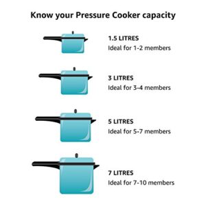 Hawkins Classic Aluminum Pressure Cooker with Separator, 5-Liter