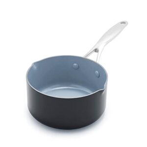 greenpan venice pro milk pan, 16 cm/1.6l, gray