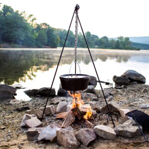 Lodge Tall Boy Tripod with 4-in-1 Camp Dutch Oven Tool