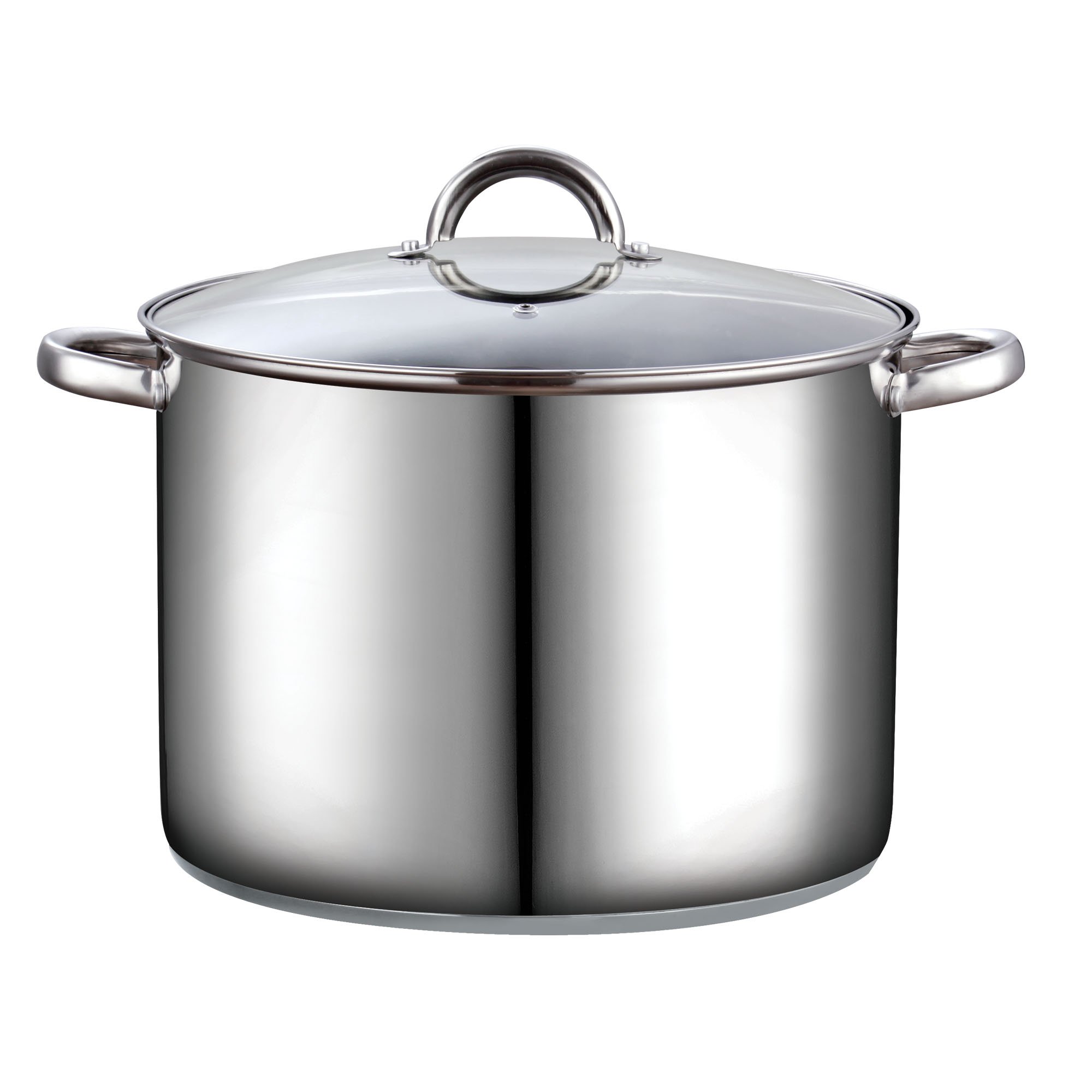 Cook N Home 16 Quart Stockpot with Lid, Stainless Steel and Stockpot Sauce Pot Induction Pot With Lid Professional Stainless Steel 12 Quart