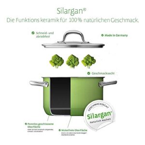 Silit Elegance Line Kochtopf mit Glasdeckel 16 cm Stewing pot 1.3 l, 1,3l, 16cm