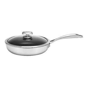 Scanpan CS+ Sauté Pan with Lid, 3 qt, Silver