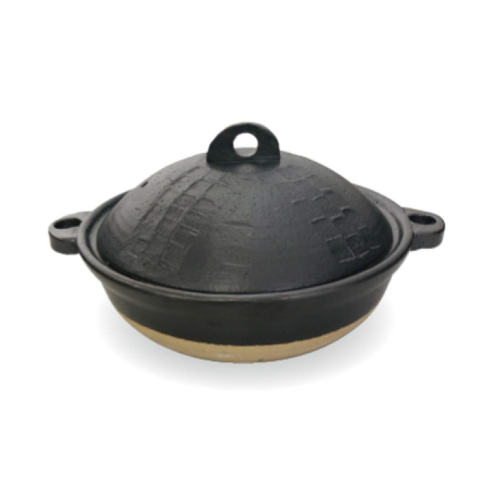 Japanese Donabe Clay Pot, 2 Litre, Handmade in Japan