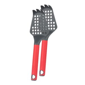 casabella skillet slingers (set of 2), red/grey