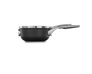 calphalon premier space saving nonstick 2.5qt chef's pan with cover