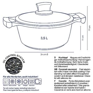 Kela Stella Nova Saucepan 3.5 Litres