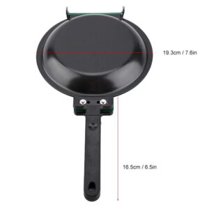 Double Sided Frying Pan, Non Stick Coating Omelette Pan Sandwich Maker Pan Easy to Clean Waffle Pancake Snack Griddle Pan Fit for Gas Stove, for Indoor and Outdoor Cooked Chicken