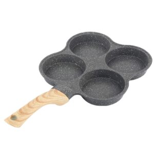 Omelet Pan, Ergonomic Multipurpose Maifan Stone Coating Anti‑scalding Handle Pancake Pan, for Home Kitchen