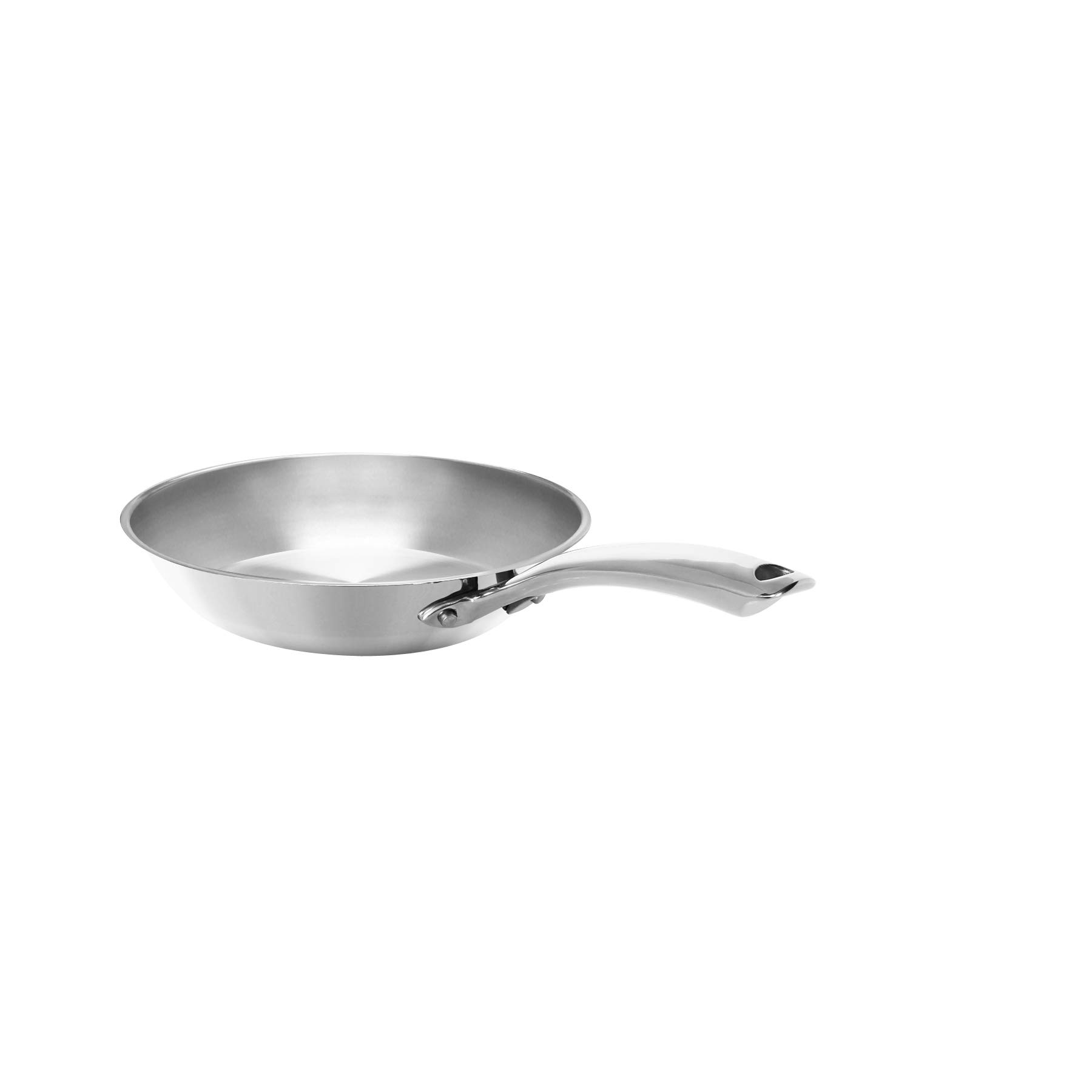 Chantal 3.Clad Tri-Ply 8 inch Stainless Steel Fry Pan, Polished Stainless Steel