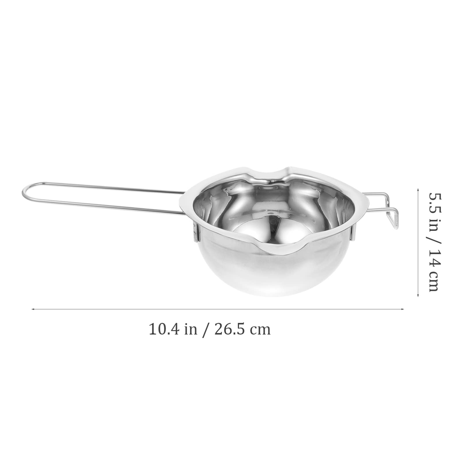 Hemoton Stainless Steel Double Boiler Pot Melting Pot Chocolate Melt Bowls Baking Pan for Butter Candy Cheese Candle Soap Making