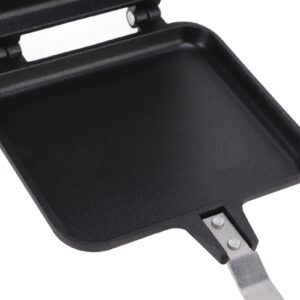 Fdit Double Sided Frying Pan, Square Non Stick Pancake Pan Cooking Pan Sandwich Maker Multifunction Baking Pan for Cakes Eggs Sandwiches