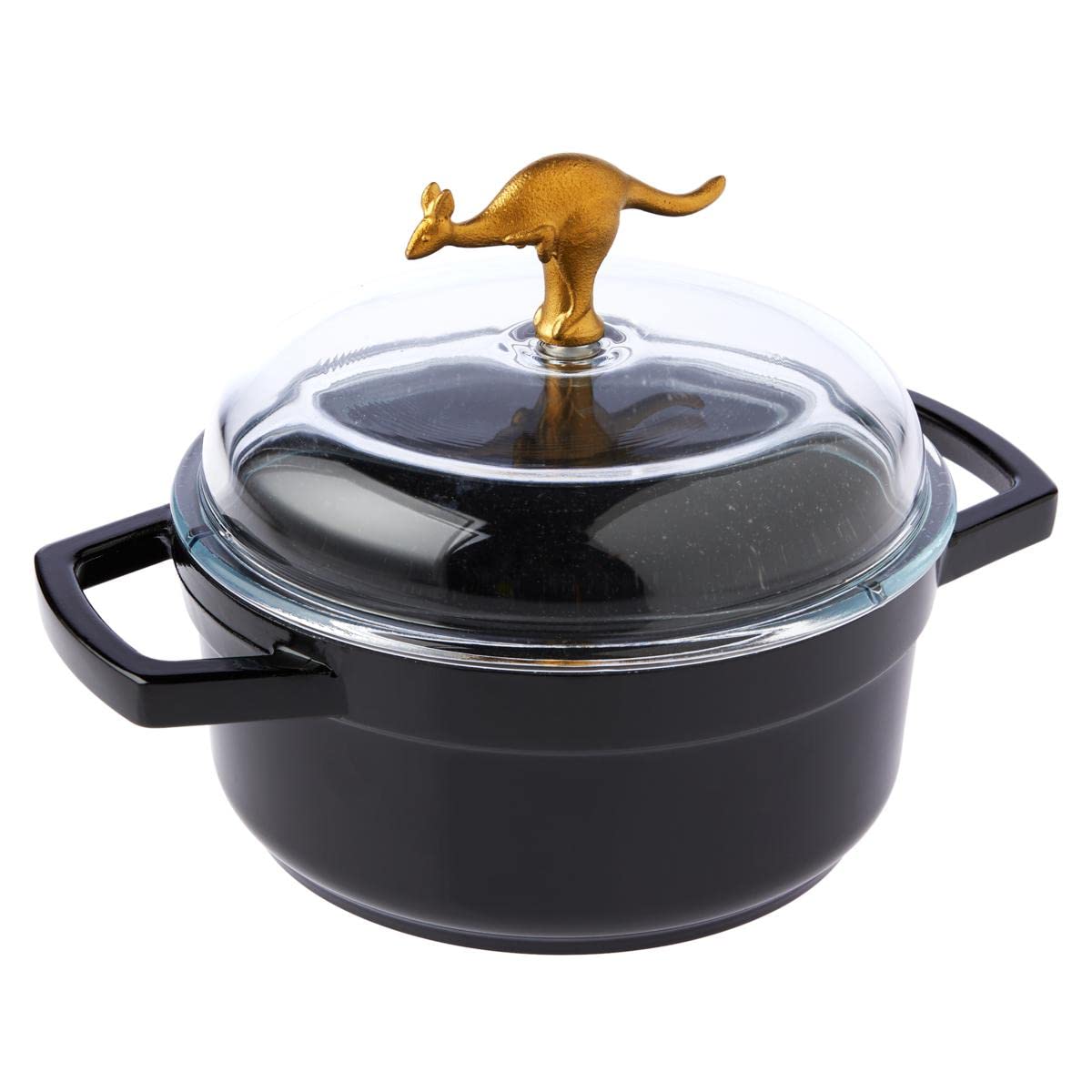 Curtis Stone 1.3-Quart Cast Aluminum Mini Baker with Kangaroo Lid Knob (Renewed)