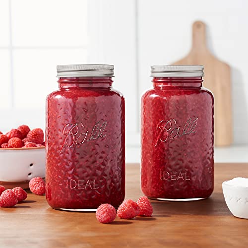 Ball Jar Rose Vintage Regular Mouth Quart Canning Jars, 4-Pack, 4 Pack