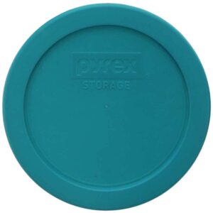 Pyrex 7201-PC 4-Cup Turquoise Plastic Replacement Food Storage Lid, Made in USA - 4 Pack