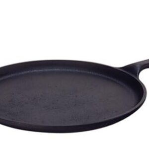 Lodge L9OG3 Cast Iron Round Griddle, Pre-Seasoned, 10.5-inch