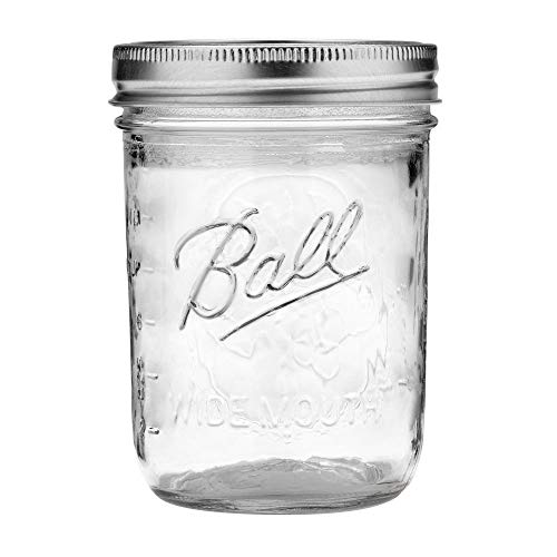 Ball Wide Mouth Pint 16-Ounces Mason Jars with Lids and Bands, (Set of 3)