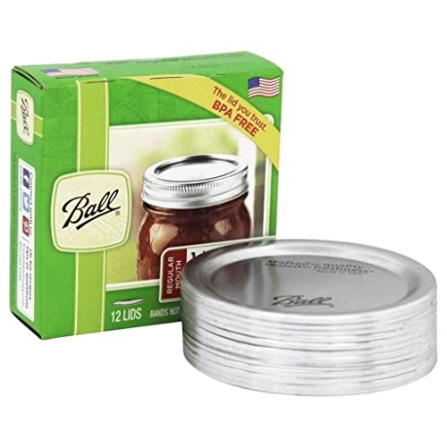 Ball Mouth Mason Jar Canning Lids 8 Dozen, Silver