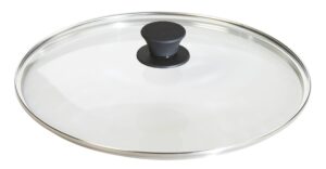 lodge manufacturing company gl12 tempered glass lid, 12", clear