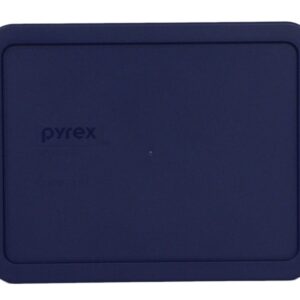 Pyrex Blue 6-cup RECTANGULAR Plastic Cover 7211-PC, 2 pack