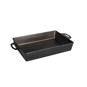 Lodge 9"x13" Cast Iron Casserole, Black