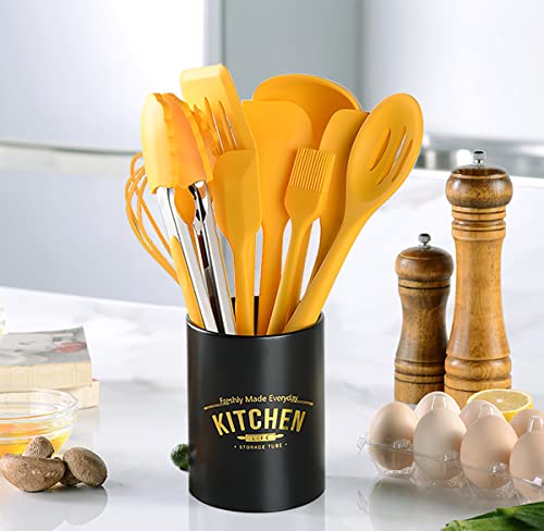 Kitchen Utensil Set 11-piece Non-stick Silicone Cookware, Suitable for Cooking, Cooking, Western Cooking