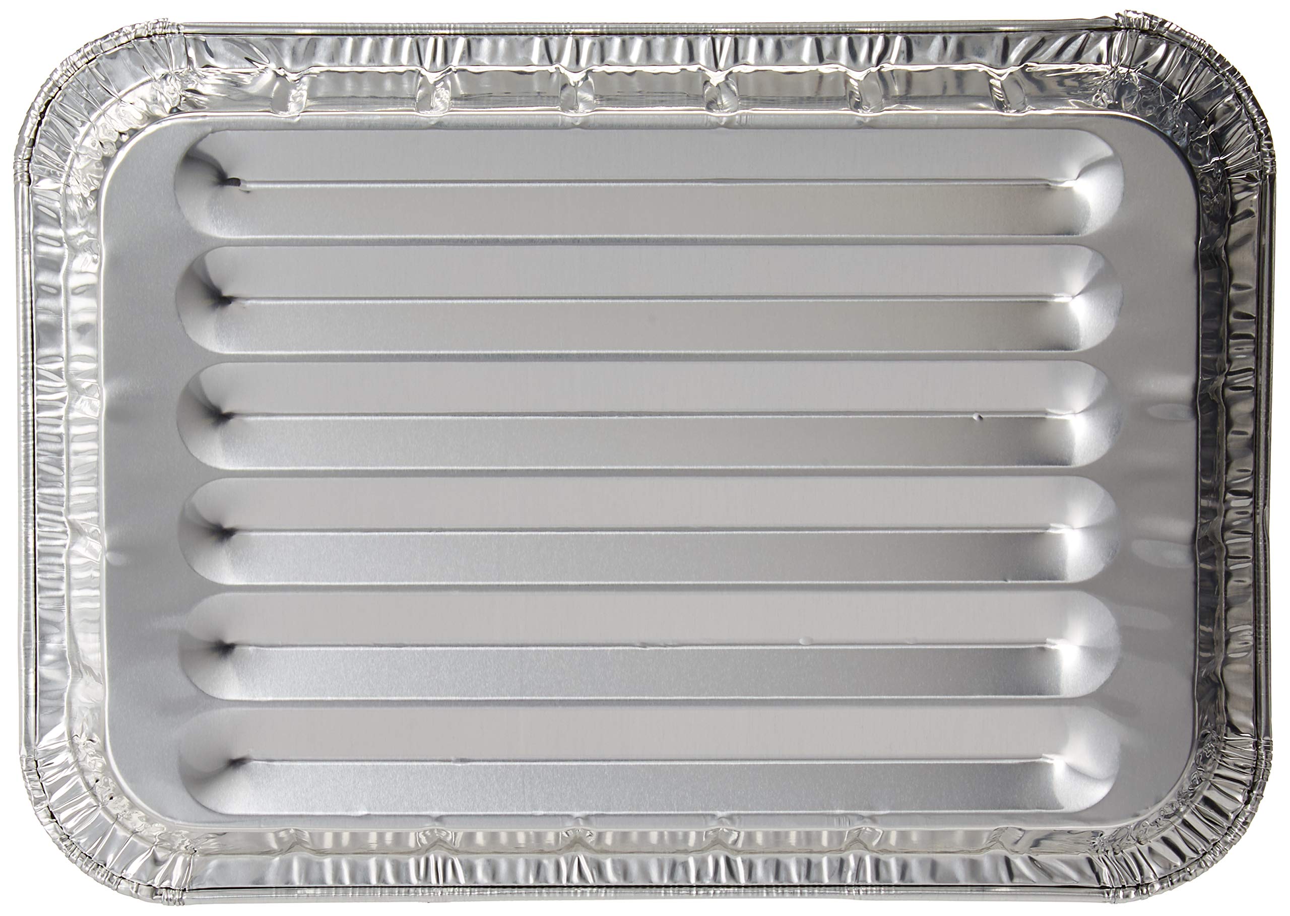 DCS Deals Pack of 25 Disposable Aluminum Foil Toaster Oven Pans - Mini Broiler Pans | BPA Free | Perfect for Small Cakes or Personal Quiche | Standard Size - 8 1/2" x 6"