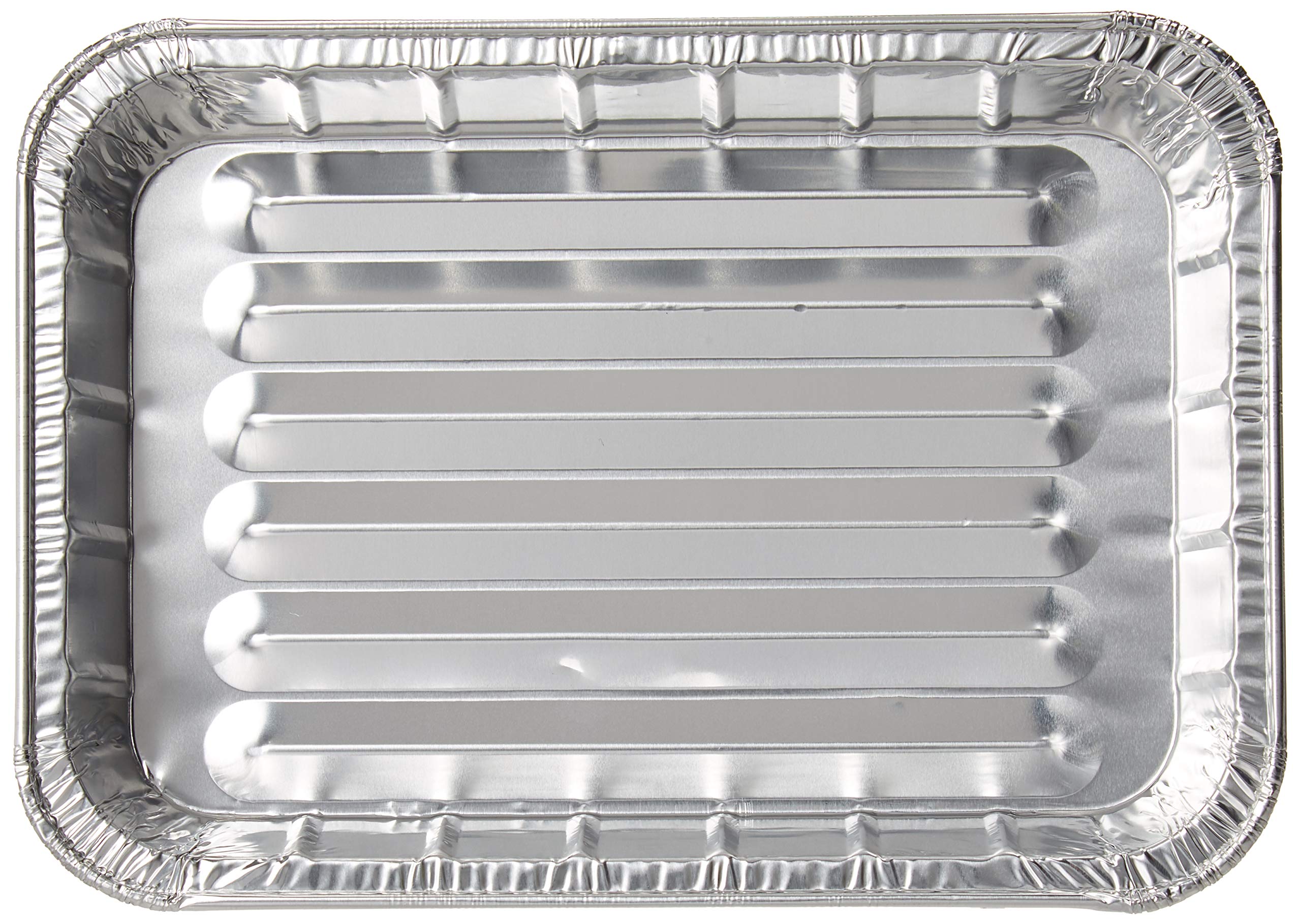 DCS Deals Pack of 25 Disposable Aluminum Foil Toaster Oven Pans - Mini Broiler Pans | BPA Free | Perfect for Small Cakes or Personal Quiche | Standard Size - 8 1/2" x 6"